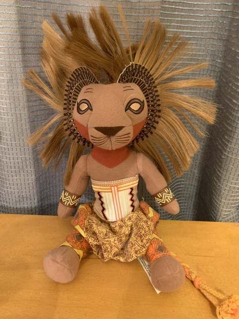 THE LION KING Broadway Musical SIMBA Lion Plush Stuffed Animal toy doll ...