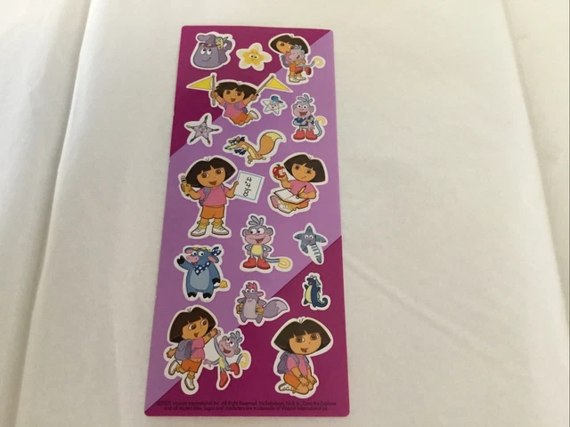 VINTAGE NICKELODEON NICK Jr Dora The Explorer Sticker Sheet Hearts ...