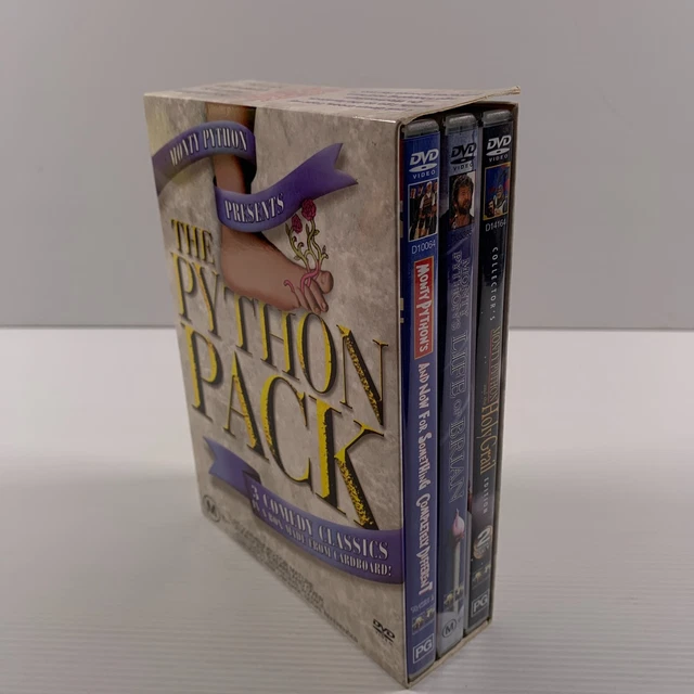 3 MONTY PYTHON Movie Pack (DVD 1971 3 disc boxset) John Cleese Graham ...