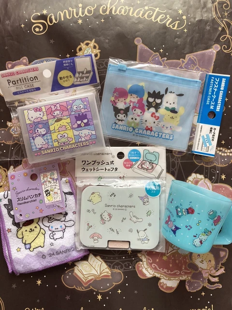 HELLO KITTY BUNDLE Sanrio Japan Official -Wet Wipes Lid, Cup, Pill Case ...