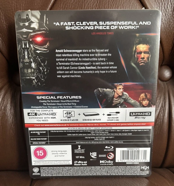THE TERMINATOR (1984) 40th Anniversary Steelbook 4K UHD Bluray UK - New Sealed £37.12 - PicClick UK