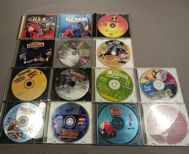 VINTAGE KIDS EDUCATIONAL Computer PC CD-ROM Video Game LOT, 14 GAMES ...