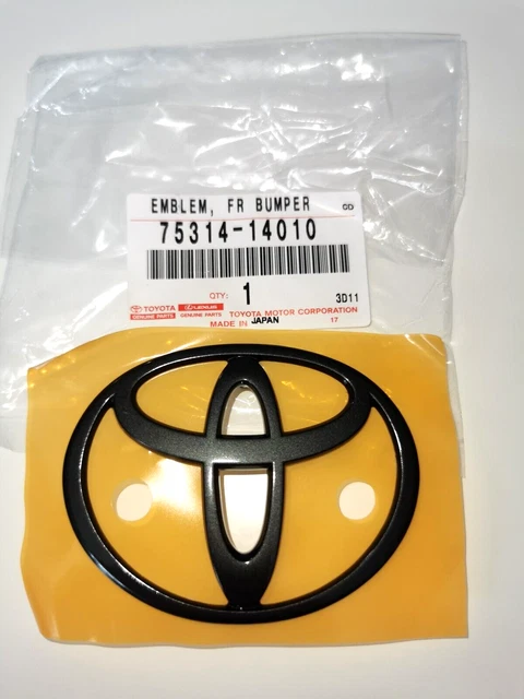 NEW GENUINE TOYOTA Supra Mk4 Jza80 Black Front Bumper Badge Emblem ...
