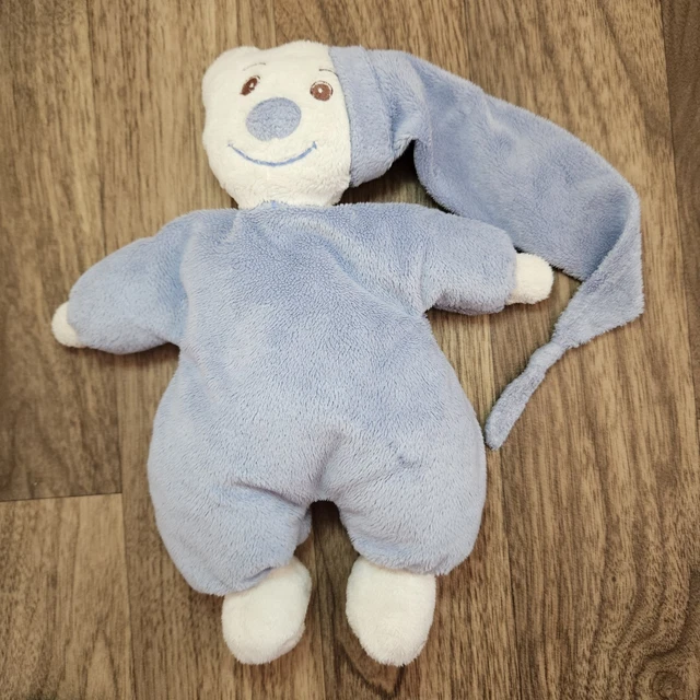 BUKOWSKI BEDTIME BEAR Teddy Blue Night Hat Soft Toy Plush Comforter ...