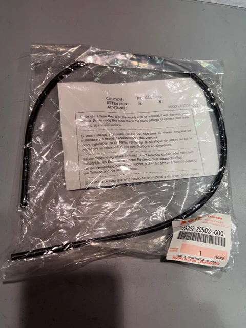 OEM GENUINE SUZUKI GT550 GT750 LT50 AY50 RUBBER HOSE 2x5x600 09352 ...