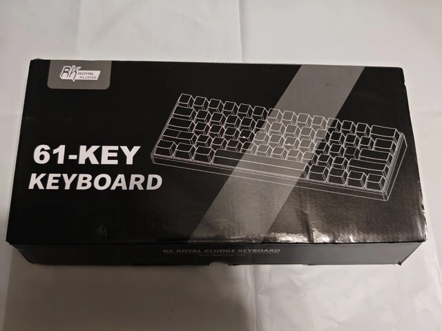 ROYAL KLUDGE RK61 Mechanical Keyboard Black Tri Modes Blue Switch ...