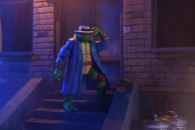 GANSTER TURTLES PACK 4 Scale Action Figures 18cm Teenage Mutant Ninja ...