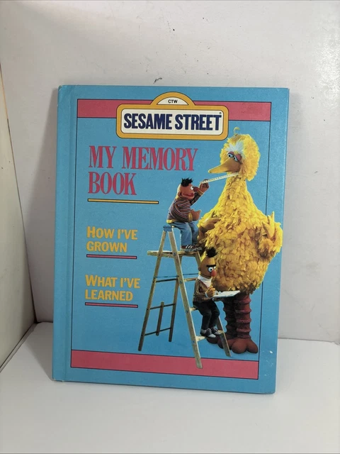 VINTAGE SESAME STREET My Memory Book Unused 1983 Matte Hardcover Baby ...