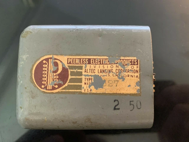 ONE ALTEC PEERLESS 4627 input transformer Ampex 350 Ortofon Mono MC ...