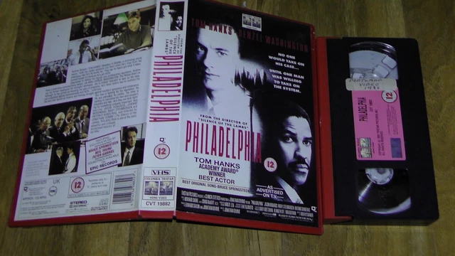 PHILADELPHIA VHS VIDEO Tape Big Box Ex Rental RCA Columbia Pictures £4.99 - PicClick UK