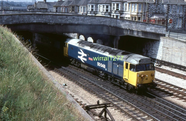 ORIGINAL RAILWAY SLIDE Class 50 50048 at Plymouth £6.00 - PicClick UK