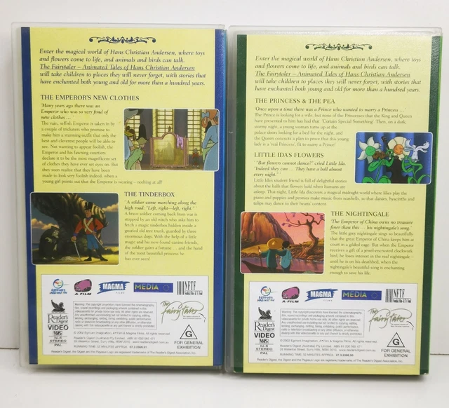 VHS THE ANIMATED Tales Of Hans Christian Anderson 2 Movies Reader's ...