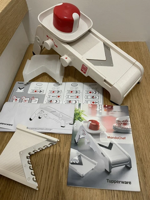 TUPPERWARE MANDOLINE MANDOCHEF 2 lames + livret de recettes EUR 45,00 ...