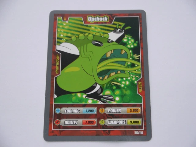BEN 10 ALIEN Adventures Collectable Card UPCHUCK Card 56/110 Trading ...