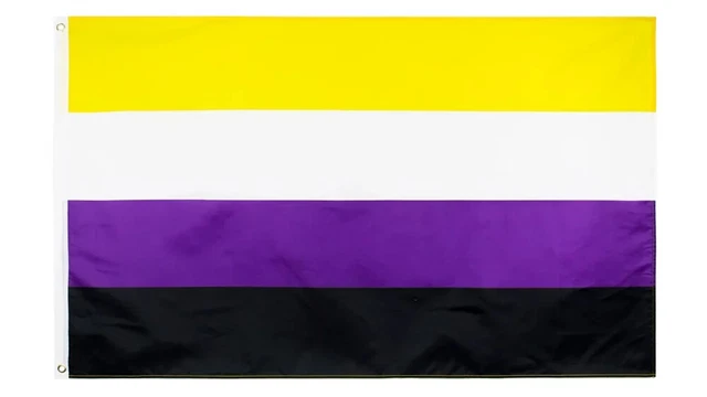 NONBINÄR FLAGGE LSBTIQ Community CSD Pride Nonbinary Flag Queer Support ...
