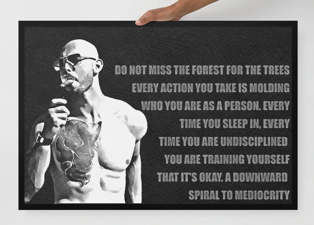 MOTIVATIONAL ANDREW TATE Premium Matte Unframed posters 18x12 £17.02 ...