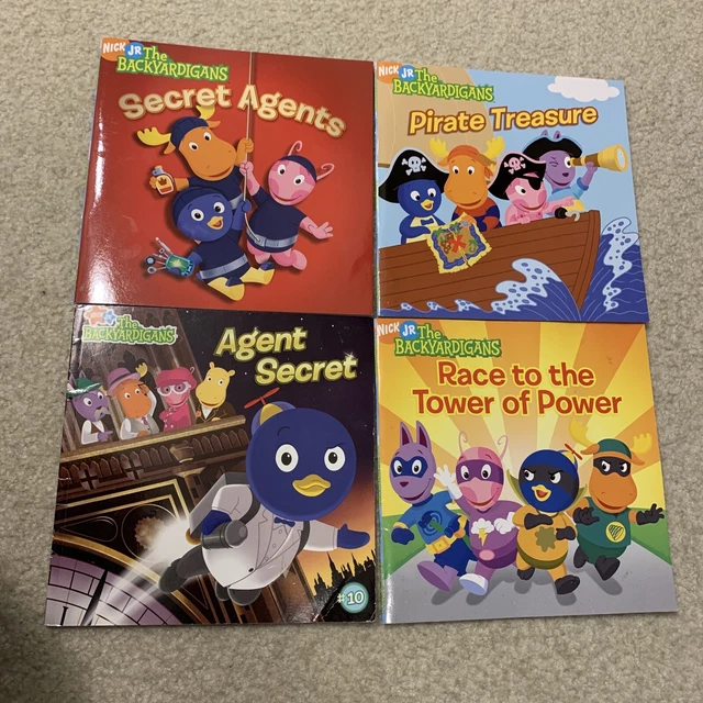 LOT OF 4 Nick Jr The Backyardigans Story Picture Books Secret Agents ...