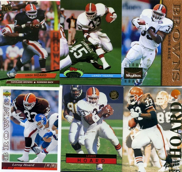 LEROY HOARD 36+ différentes cartes de football premium NFL marron ...