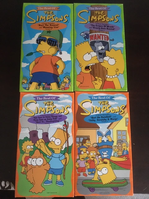 THE SIMPSONS VHS Tapes Lot Of 4 $21.00 - PicClick CA