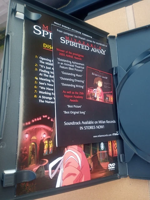 SPIRITED AWAY DVD 2001 Japanese Studio Ghibli Animated Region 1 NTSC 2 Discs EUR 5,85 - PicClick IT
