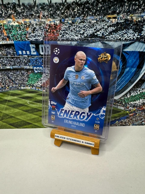 TOPPS MATCH ATTAX 2024/25 2025 Erling Haaland Star Ballers Energy Very ...