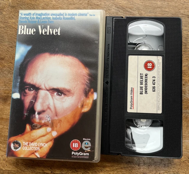 BLUE VELVET KYLE MacLachlan Isabella Rossellini Dennis Hopper VHS David ...