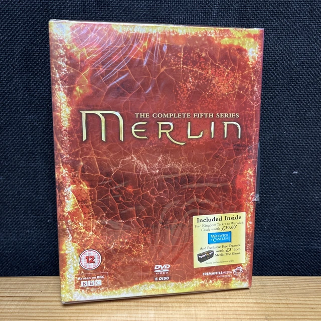MERLIN COMPLETE SERIES 5 DVD Boxset New & Sealed PAL Region 2 2012 BBC £39.99 - PicClick UK