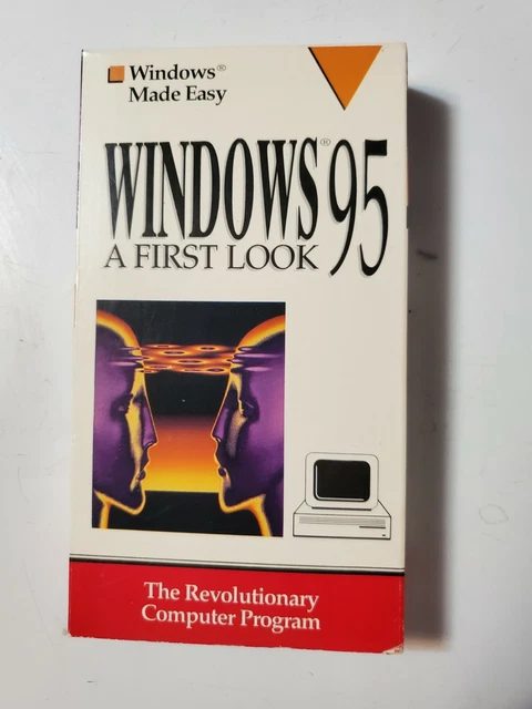 VINTAGE MICROSOFT WINDOWS 95 VHS A First Look Windows Made Easy ...