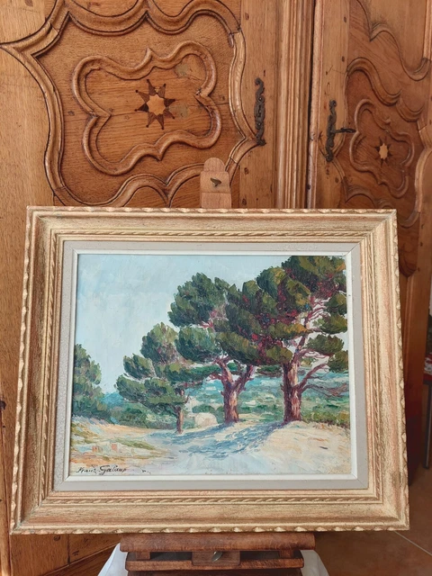 ANCIEN TABLEAU HUILE Sur Toile Fin Xixème Signé Frantz Galaup EUR 100,00 - PicClick FR