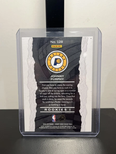 2024-25 PANINI COURT Kings Johnny Furphy Rookie Level 1 Pacers $10.00 ...