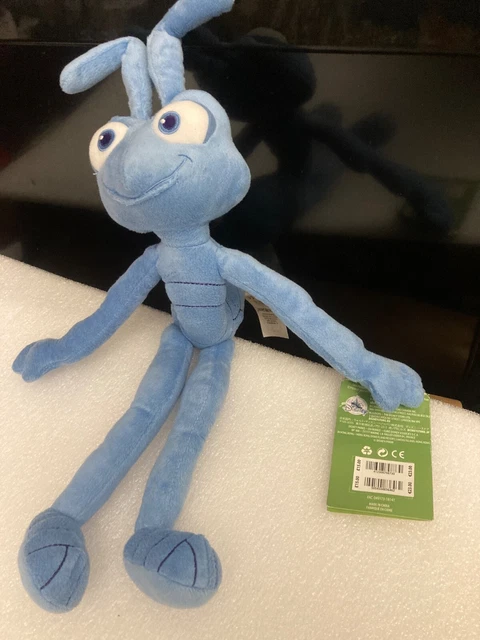 A BUGS LIFE Flik Blue Ant 20” Vintage Disney Plush Soft Cuddly Toy NEW ...
