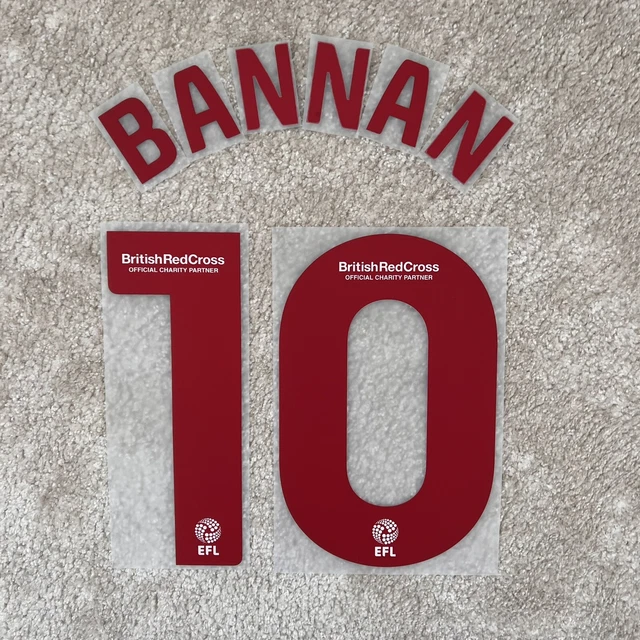 SHEFFIELD WEDNESDAY BANNAN 10 | EFL Championship 2023/24 Shirt Name ...