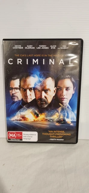 CRIMINAL DVD REGION 4 (2016 Movie) Kevin Costner/Gary Oldman/Tommy Lee ...