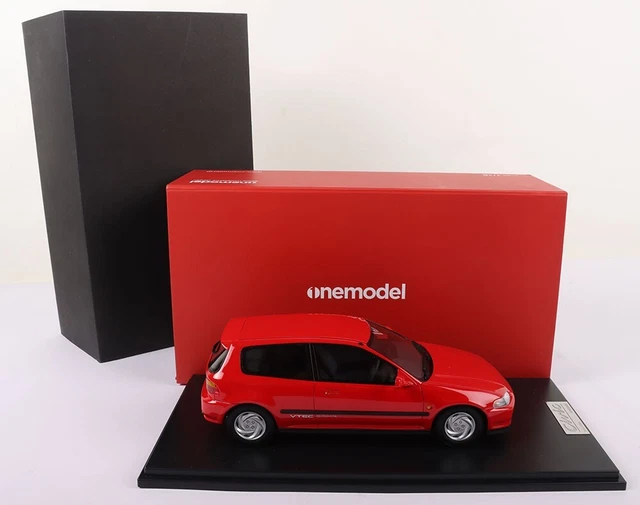 1ONEMODEL HONDA CIVIC EG6 VTEC DOHC RED 1/18 Scale Handsome RESIN Model ...