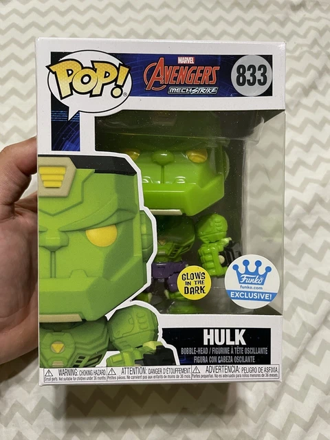 FUNKO POP HULK #833 Marvel Avengers Mech Strike Glow In The Dark ...