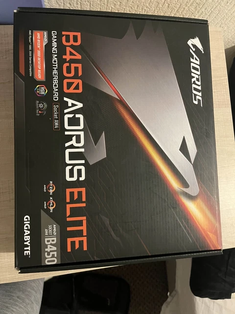 GIGABYTE B450 AORUS ELITE Socket AM4 Motherboard - AMD £70.00 - PicClick UK
