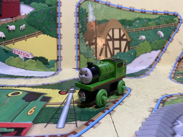 THOMAS AND FRIENDS wooden railway trains Percy £4.95 - PicClick UK