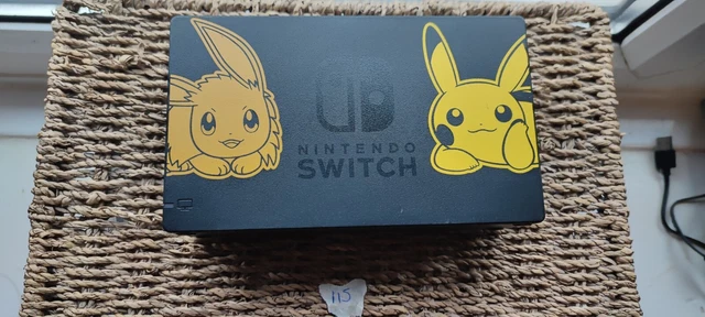 GENUINE POKEMON PIKACHU and Eevee Nintendo Switch Docking Station TV ...