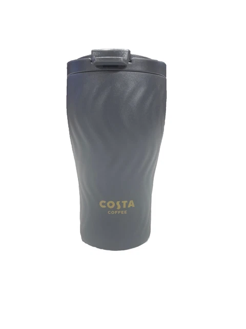 COSTA COFFEE STAINLESS Steel Travel Mug - Waffle Cup Dark Grey with ...