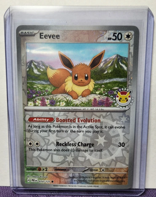 POKEMON TCG EEVEE Prismatic Evolutions Pokémon Day 2025 Promo 074/131 ...