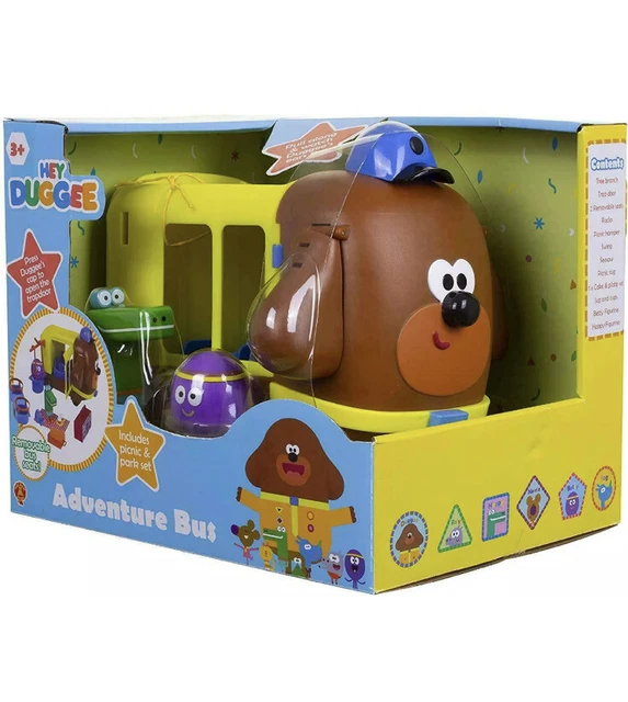 HEY DUGGEE ADVENTURE Bus Playset with Swing And Sea saw Accessories ...