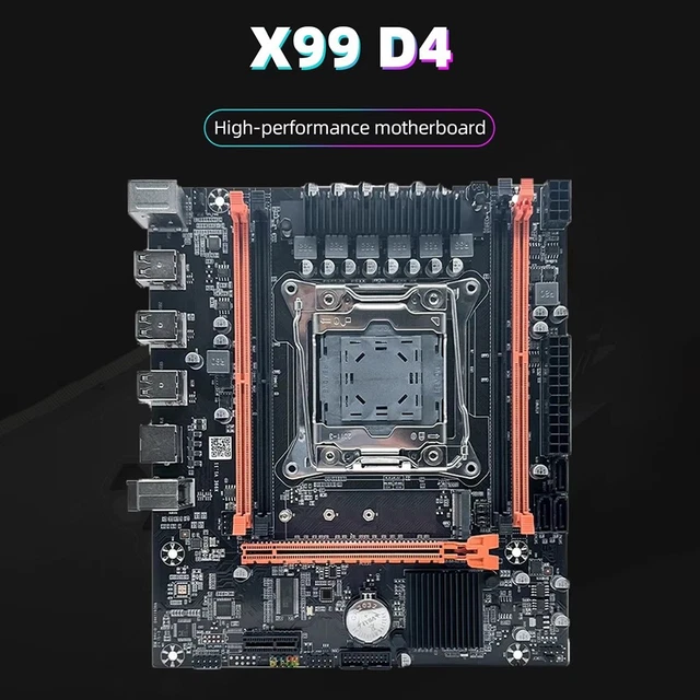 X99E MOTHERBOARD+E5 2673 V3 CPU+Thermal Grease Support 4 DDR4 RECC ...