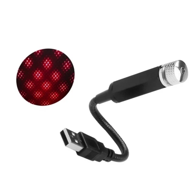 USB CAR ATMOSPHERE Light Projector for Nights Family Trip 360 Degree ...