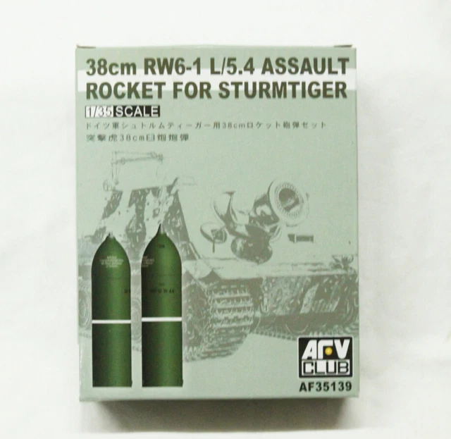 1:35 MODELLBAUSATZ AFV-CLUB35139 38cm RW6-1 L/5.4 Rocket for Sturmtiger ...