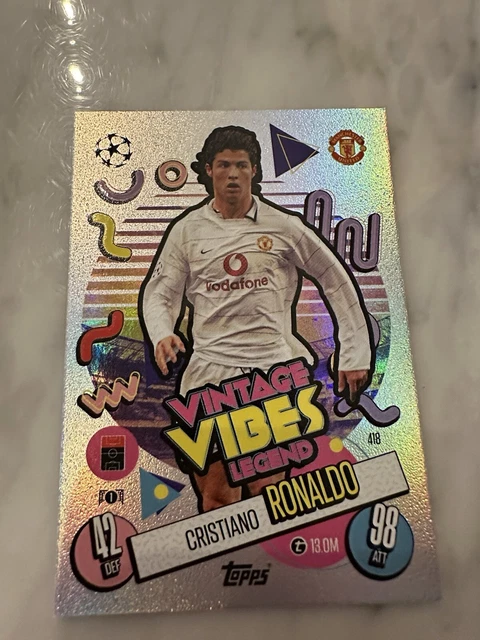 CRISTIANO RONALDO VINTAGE Vibes Legend Match Attax 2024/2025 24/25 # 418 £4.00 - PicClick UK