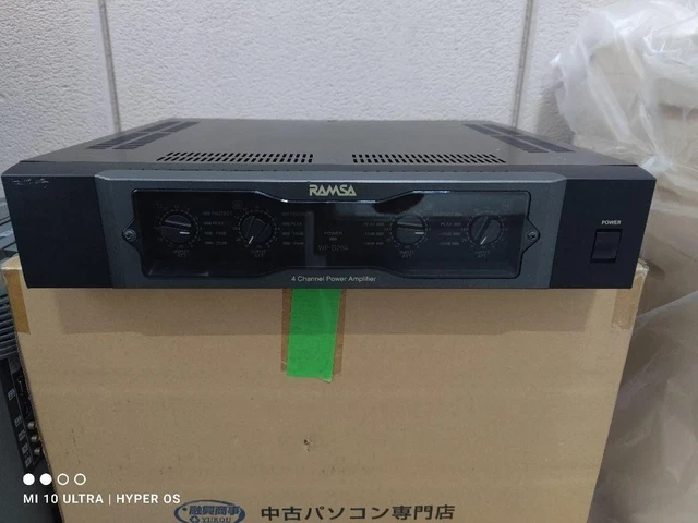RAMSA WP-D204 4CH Numérique puissance Amplificateur Usé OEM Avec Ventilation Fan EUR 733,87 ...
