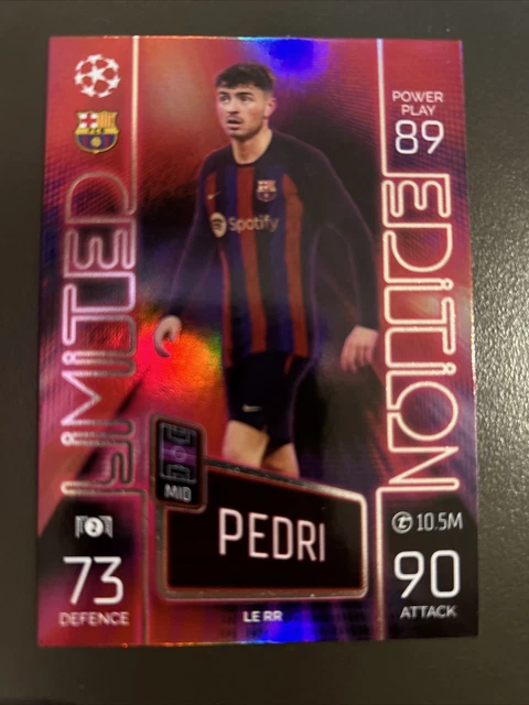 MATCH ATTAX CHAMPIONS League 22/23 LERR Limited Edition Red Ray Pedri ...