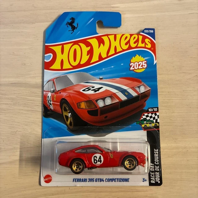 2025 HOT WHEELS Ferrari 365 GTB4 Competizione HW Race Day Diecast Red ...