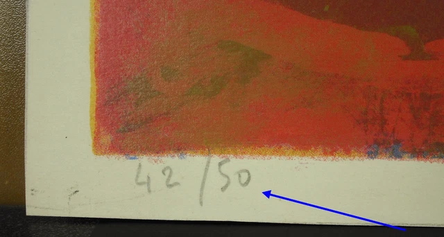 PIERRE ROUX (1932) paysage de provence gravure originale signée et num ...