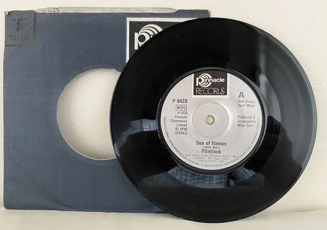 FLINTLOCK - SEA of Flames - 7" Vinyl Promo Single 1976 Pinnacle Records ...